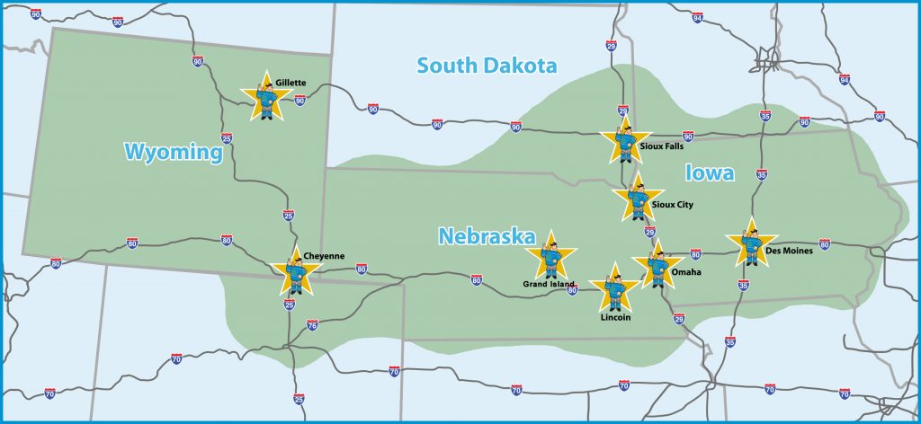 Service Locations | Jebro, Inc.